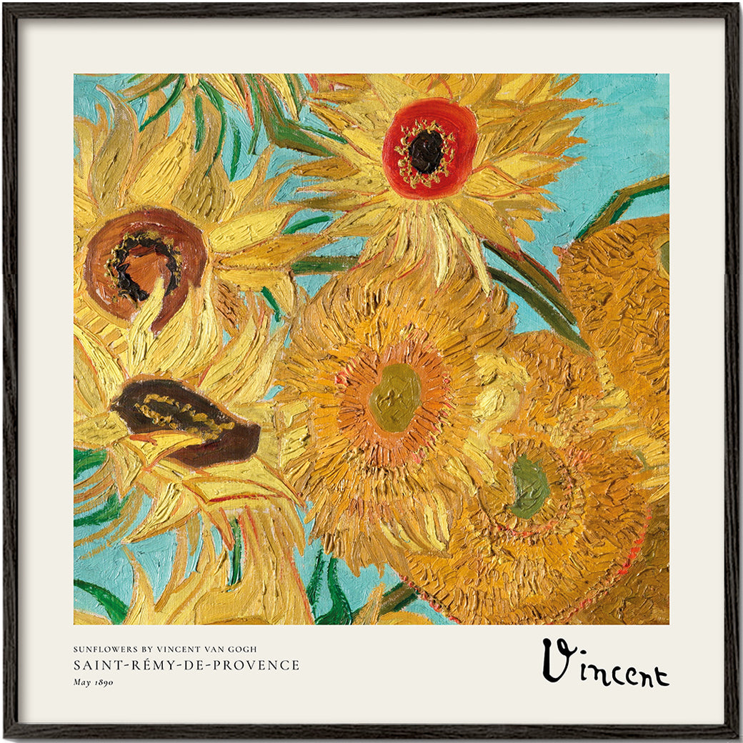 Quadro in stile nordico Sunflowers by Vincent van Gogh - Square ...
